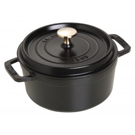 BetterKitchen.eu Online-Shop - Buy Round Cocotte, 18 cm, black